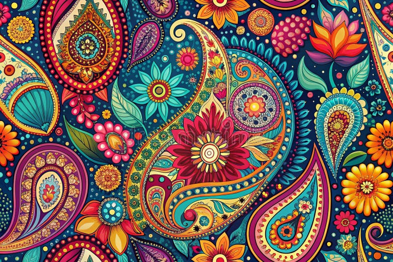 Stunning Boho Paisley Pattern for Creative Design Applications ...