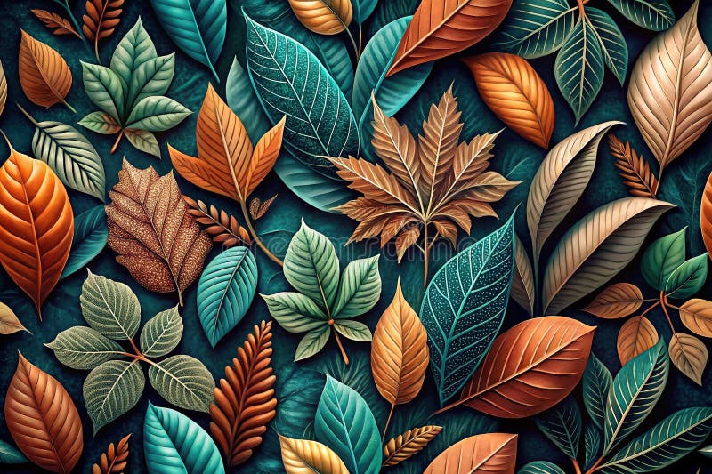 Stunning Botanical Leaf Patterns a Collection of Seamless Designs for ...