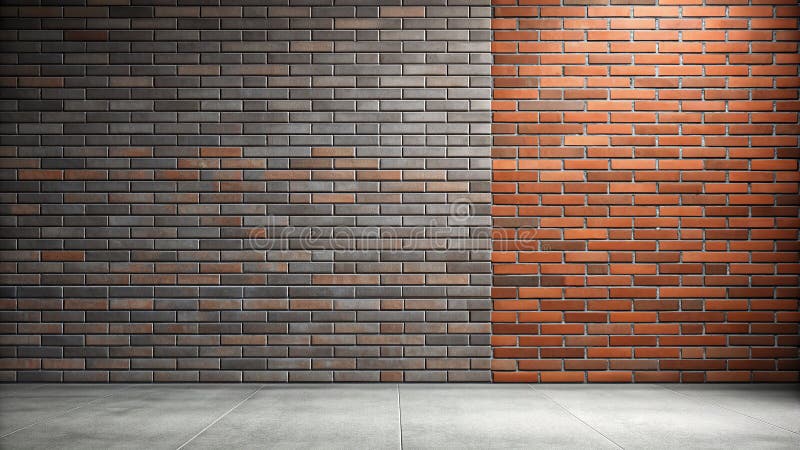 Stunning Brick Wall Background on Gray Flooring Versatile Graphic ...