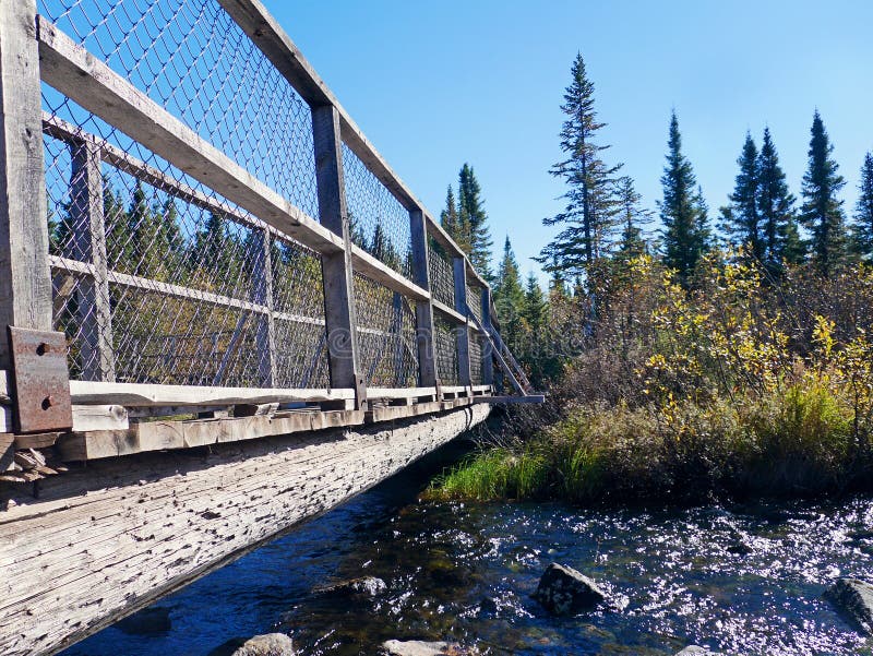 Stunning Bridge Over Running Water in Fall Stock Photo - Image of ...