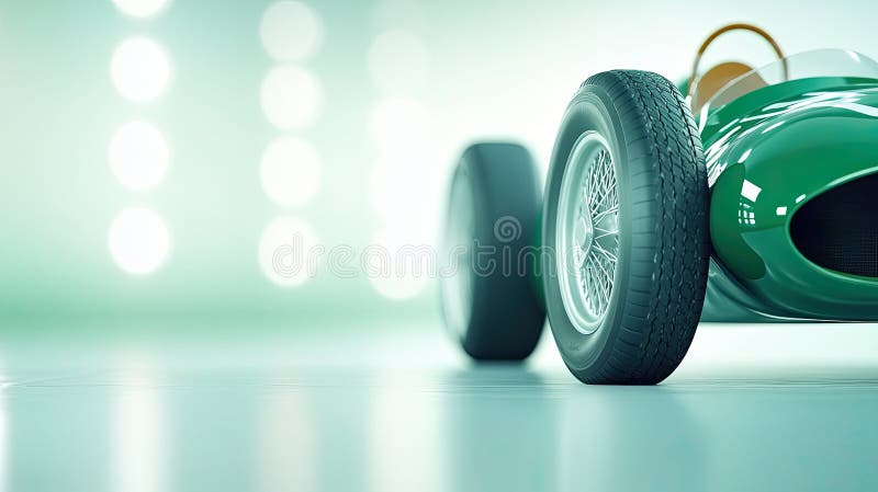 Photorealistic British Racing Car with Brown Interior Showcased in ...