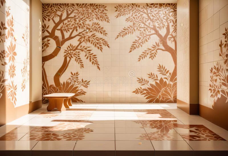 Stunning Broken Arrow Tiles & Playful Shadows in Modern Design Stock ...