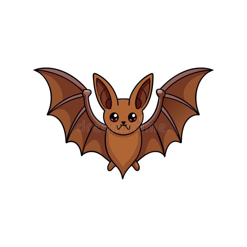 Stunning Brown Bat Illustration for Displays Stock Illustration ...