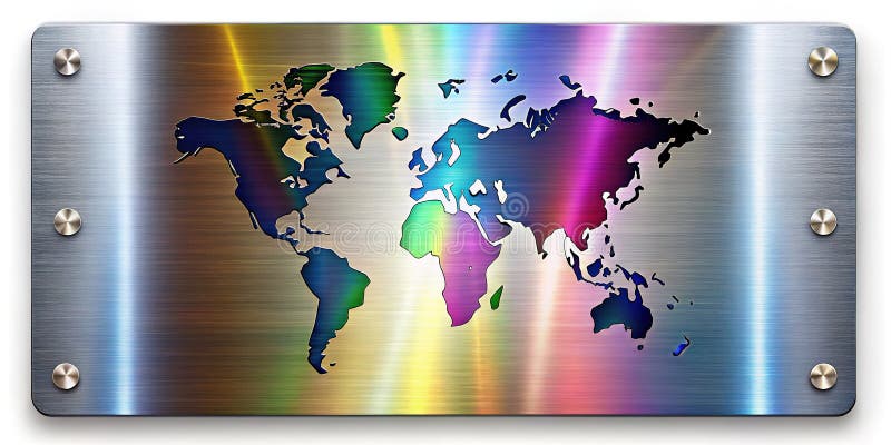 Stunning Brushed Metal Plate Graphic Background with Realistic ...