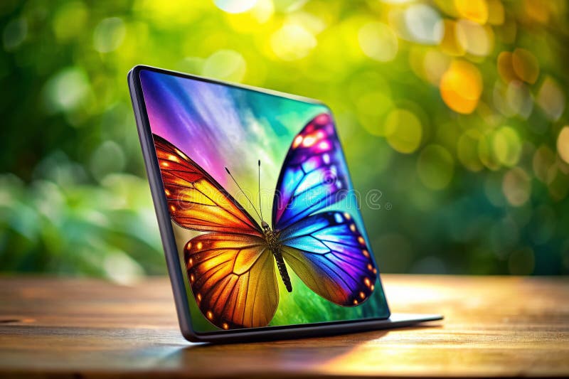 Stunning Butterfly Design Adorns Compact Foldable Smartphone Display ...