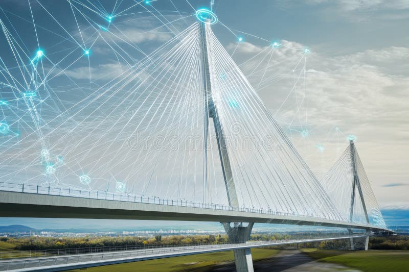 Innovative Cable-stayed Bridge Showcasing Advanced Connectivity and ...