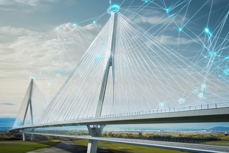 Innovative Cable-stayed Bridge Showcasing Advanced Connectivity and ...