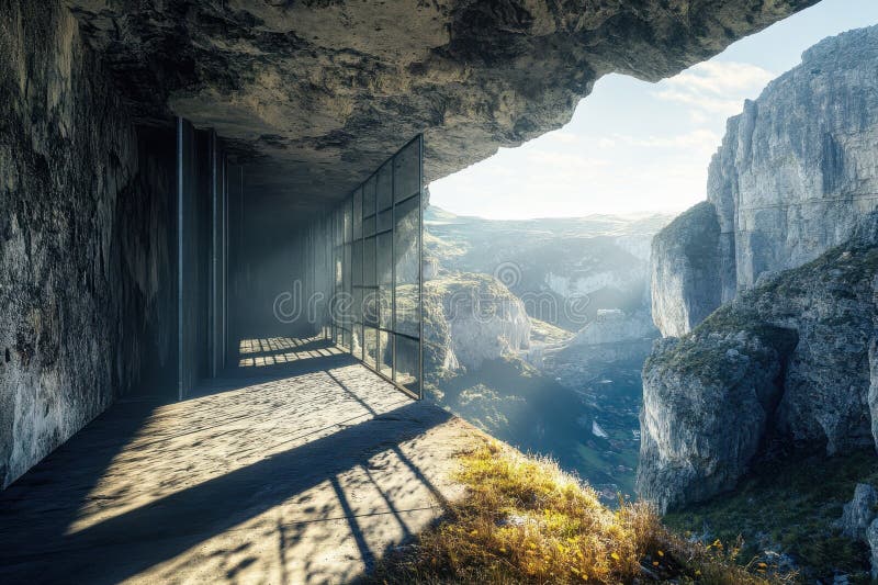 Stunning Canyon View from Modern Architectural Space in the Mountains ...