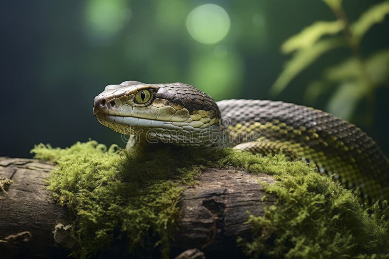 Snake Captured Shot in Nature Stock Illustration - Illustration of ...