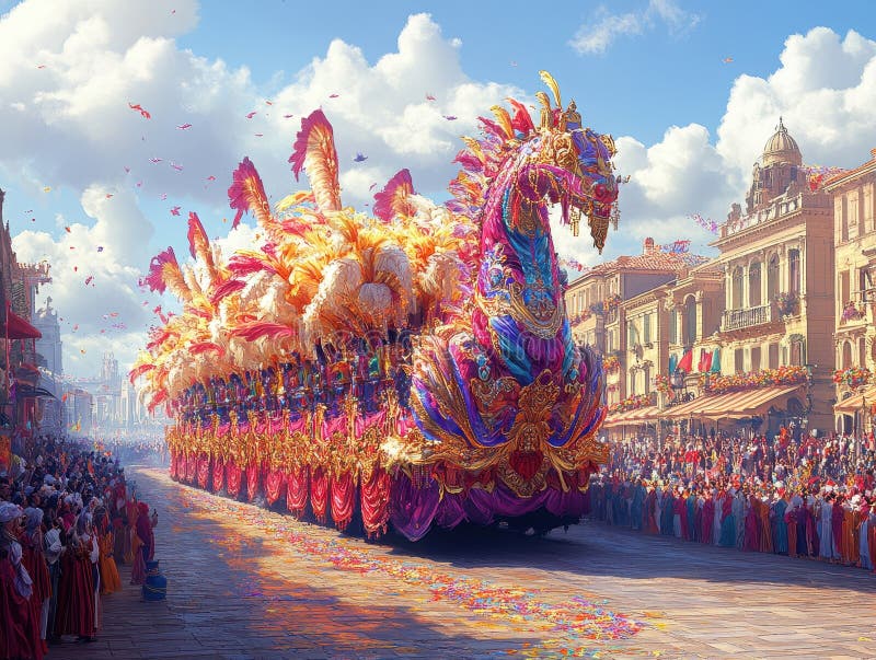 Stunning Carnival Parade Float Designs Illustrations Showcasing ...