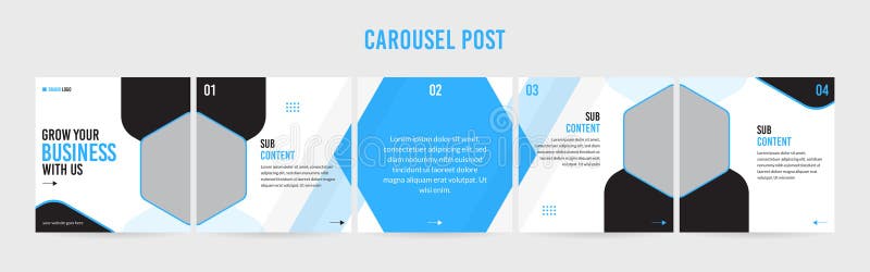 Stunning Carousel Post Template, Editable Social Media Layout Design ...