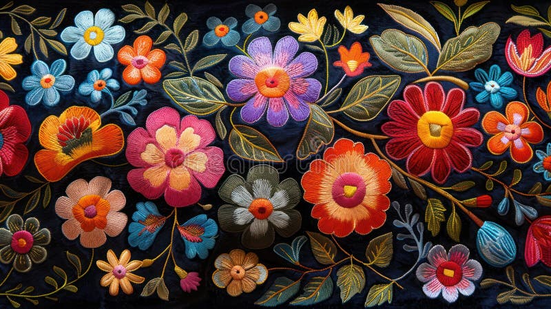 Cashmere-inspired Floral Pattern for Backgrounds Stock Illustration ...