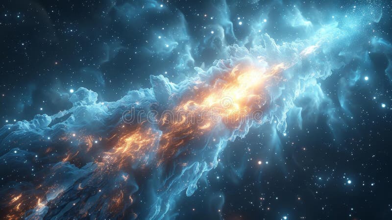 Stunning Celestial Explosion in Deep Space - Generative Ai Stock ...