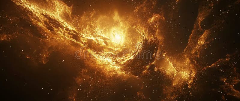 Stunning Celestial Landscape of Glowing Cosmic Clouds and Nebulae, Set ...