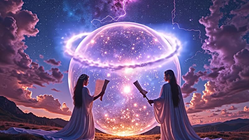 Stunning Celestial Nebula with a Spectrum of Colors, a Large Generative ...