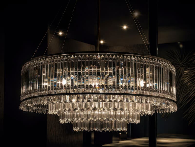 A Dramatic Chandelier Crafted from Sparkling Crystals Created with ...