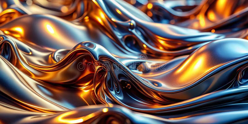 Stunning Chrome Liquid Metal Texture Background a Glamorous Dynamic ...