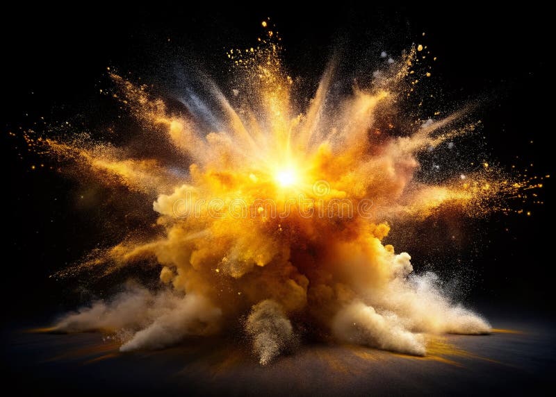 Stunning Cinematic Dust Explosion Dramatic 4K Rays Exploding Against a ...