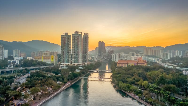A Stunning Cityscape at Sunset with Skyscrapers Dec 24 2023 Editorial ...