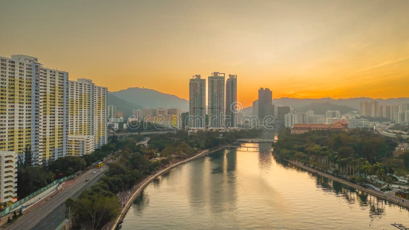 A Stunning Cityscape at Sunset with Skyscrapers Dec 24 2023 Editorial ...
