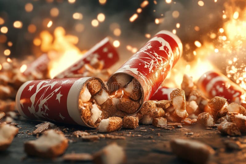 Exploded Firecrackers Stock Illustrations – 13 Exploded Firecrackers ...