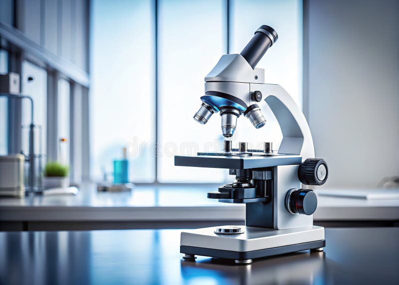 HighQuality Modern Medical Microscope Image in a Research Laboratory ...