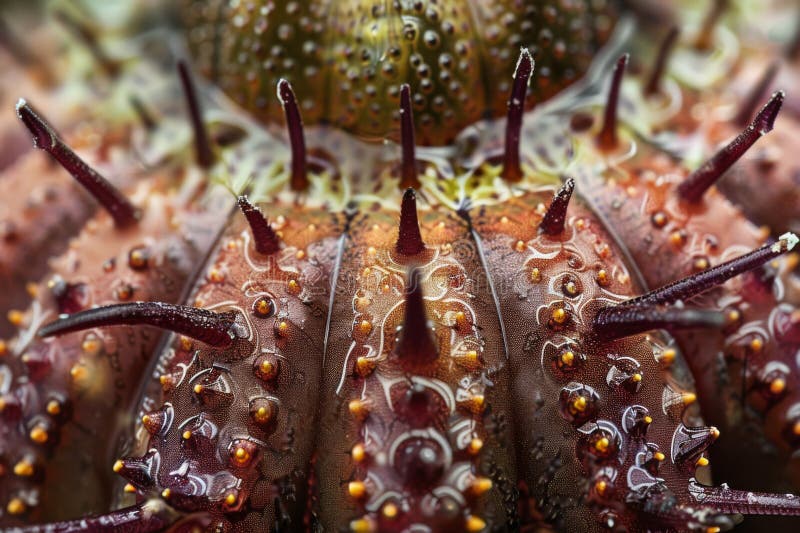 Intricate Details of a Starfish Showcasing Its Vibrant Colors in a ...