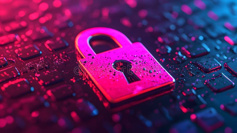 A Stunning Close-Up of a Secure Lock on a Digital Device Signifying ...