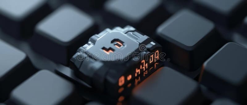 Close-Up of a Stylish Black Watch on a Modern Computer Keyboard with ...