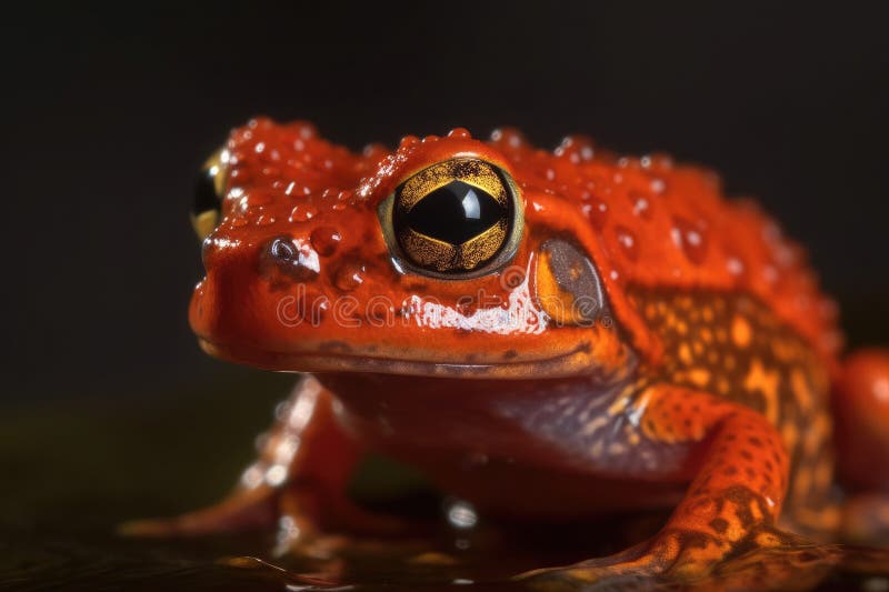 Stunning Close-up of a Tomato Frog Madagascar Stock Illustration ...