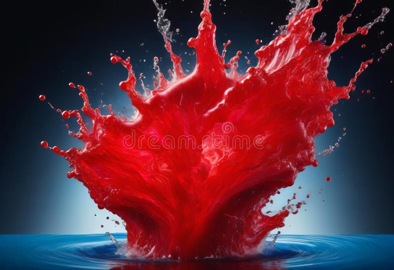 : a Stunning Close-Up of Water Splash Art Stock Illustration ...