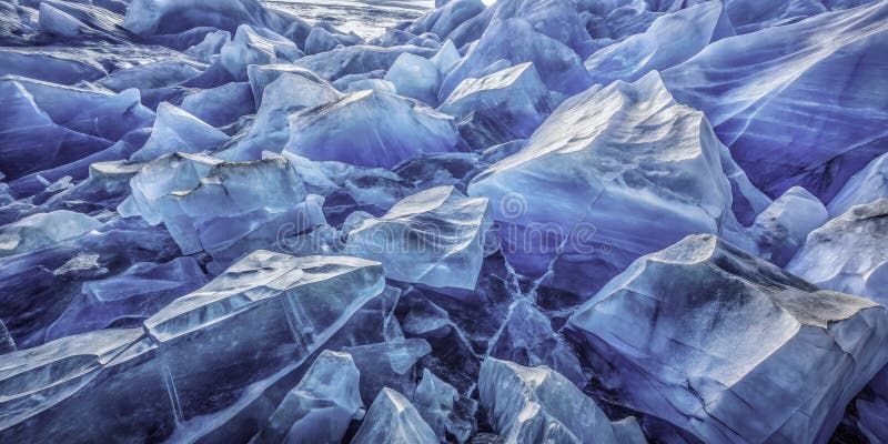 Stunning CloseUp Aerial Photography of Abstract Blue Ice Intricate ...