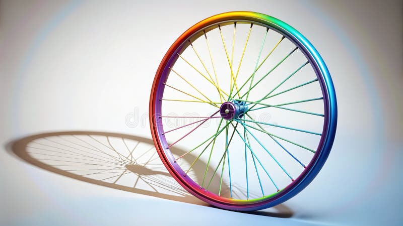 A Stunning CloseUp of a Bicycle Wheels Shadow Professional Sharp and ...