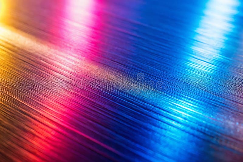 Stunning CloseUp of Brushed Metal Texture Gradient Shine and Subtle ...