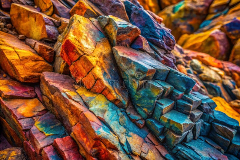 Stunning Closeup of a Detailed Rock Formation Intricate Patterns and ...