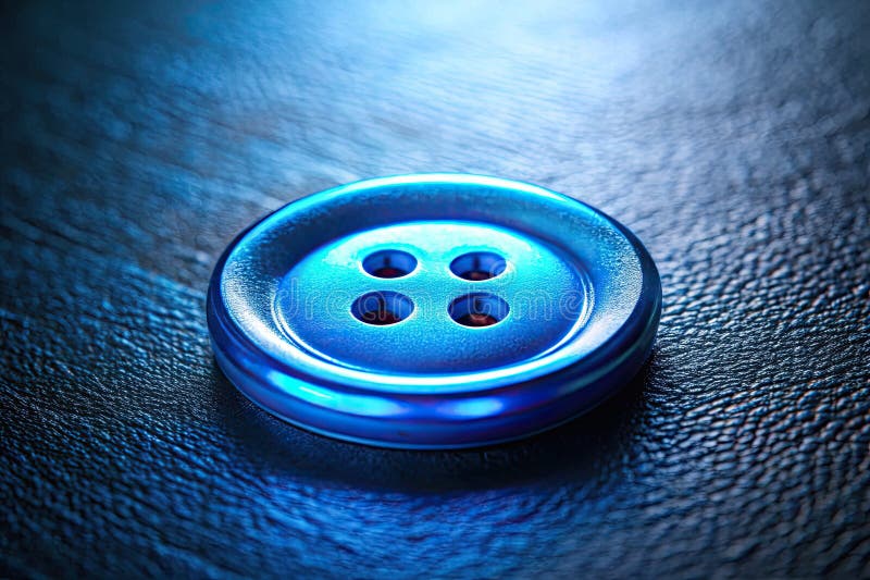 Stunning CloseUp of Glowing Dark Blue Buttons Against a Dramatic Night ...