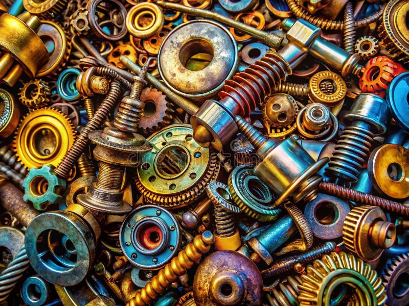 A Stunning CloseUp Panorama of Diverse Metalwork from Polished ...