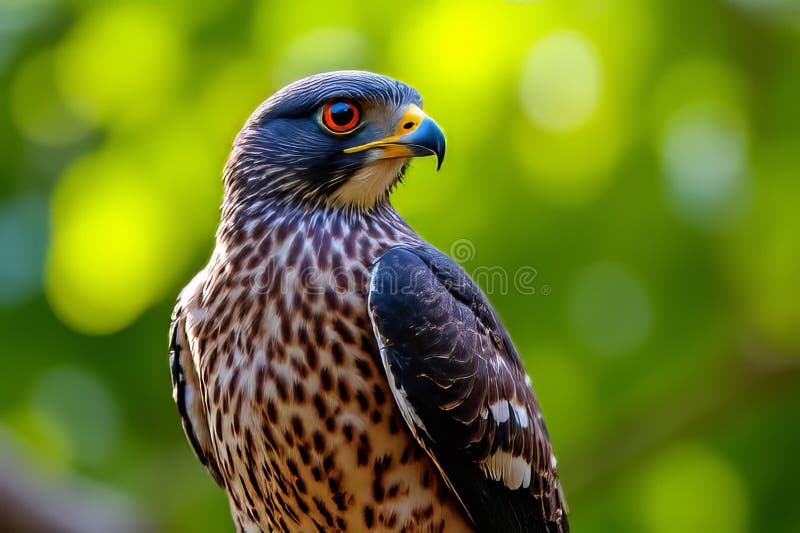 Stunning Closeup of a Spotted Hawk Detailed Feather Patterns and ...