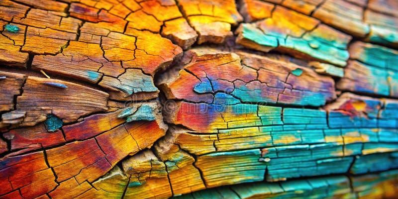 Stunning CloseUp of Weathered Cracked and Splintered Timber Texture a ...