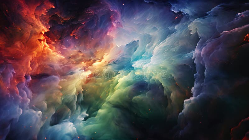 A Stunning Cloud Created with a Bursting Array of Bright and Vivid ...