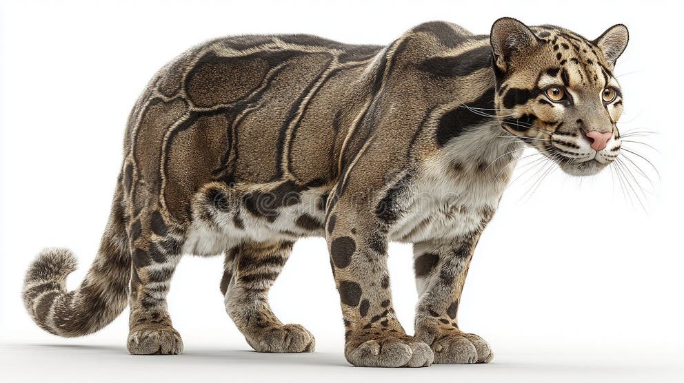 Stunning Clouded Leopard Stock Illustrations – 95 Stunning Clouded ...