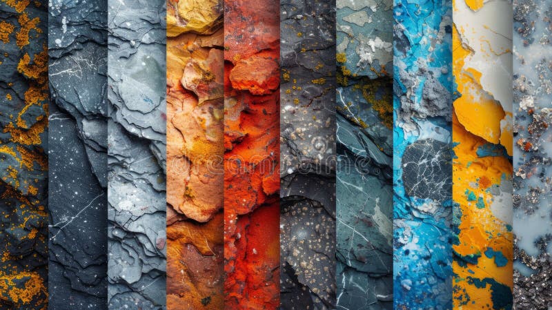 A Stunning Collage of Diverse Natural Earth Textures Blended Together ...