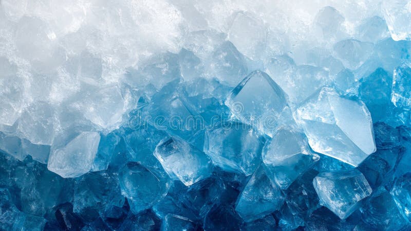 A Stunning Collection of Blue Ice Crystals Stock Illustration ...