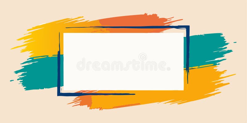 Hand-Drawn Brushstroke Frame Set – Artistic Vector Collection Stock ...