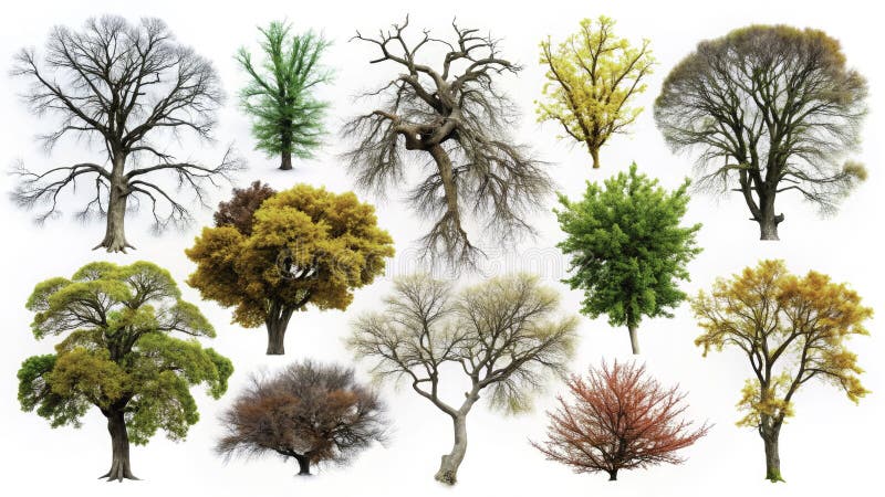Stunning Collection of Isolated Dead Trees on White Background Perfect ...