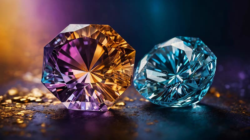 Stunning Collection of Multi-colored Gemstones Displayed on a Rich Dark ...