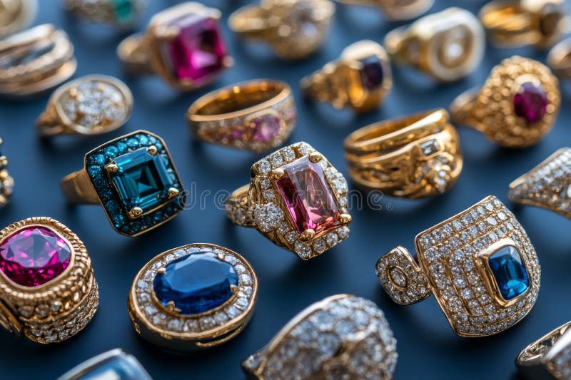 Stunning Collection of Ornate Rings Featuring Various Gemstones ...