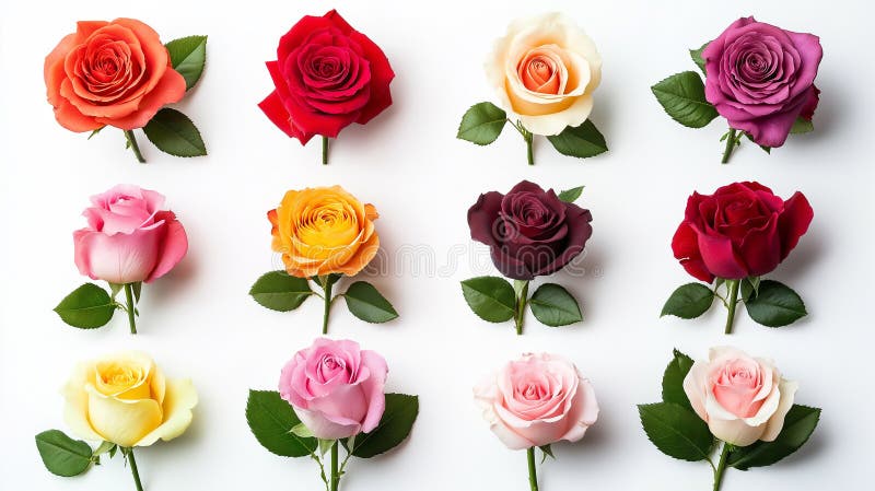 A Stunning Collection of Roses in Different Hues, from Deep Red To Soft ...