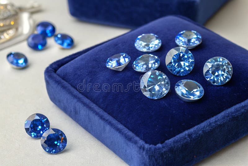 A Stunning Collection of Sparkling Blue Sapphires - Generated by Ai ...