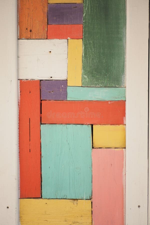 This Stunning and Colorful Abstract Wooden Patchwork Art is a True ...